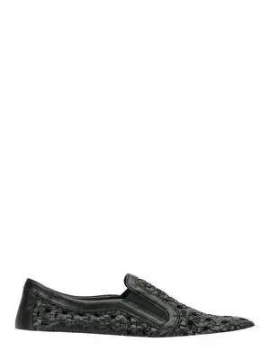 MADISON.MAISON 25mm Woven Sneakers - Black