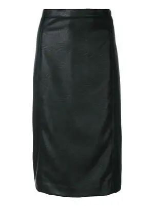 Stella McCartney Leather Look Pencil Skirt - Black