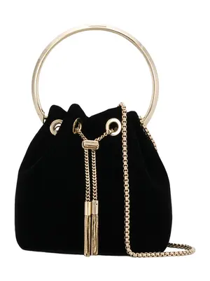 JIMMY CHOO Bon Bon Bucket Bag - Black