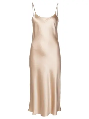 Voz VOZ Liquid Midi Dress Neutrals