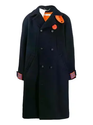 OFF-WHITE Double Breasted Midi Coat
