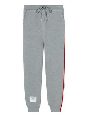 Thom Browne Classic Rwb Cotton Track Pants - Grey