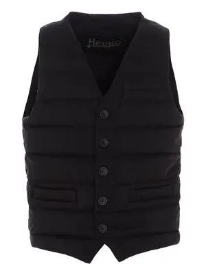 Herno Padded Waistcoat - Black