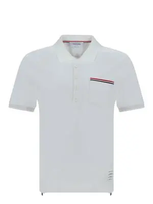 Thom Browne Chest Pocket Polo Shirt - White