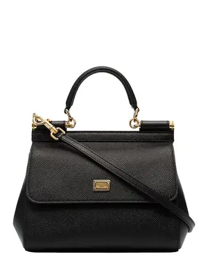 Dolce & Gabbana Sicily Medium Tote Bag - Black