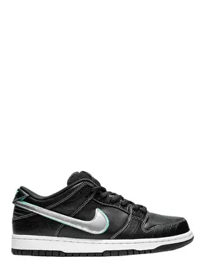Nike Dunk Low Pro Og Qs Diamond Sneakers - Black