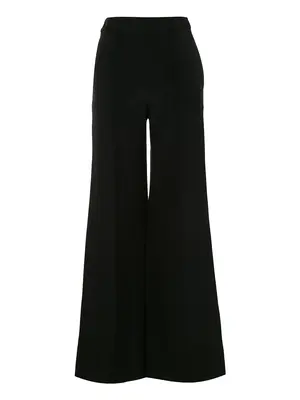 MACGRAW Peacock Wide-leg Trousers - Black