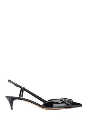 Valentino Garavani 40mm Vlogo Signature Slingback Pumps - Black