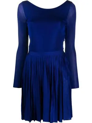 Dior 2000s Pleated Dress - Blue