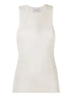 OLYMPIAH Oseille Knit Tank - White