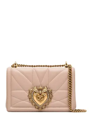 Dolce & Gabbana Medium Devotion Shoulder Bag - Pink