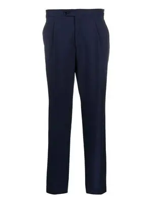 DELL'OGLIO Slim-fit Tailored Trousers - Blue