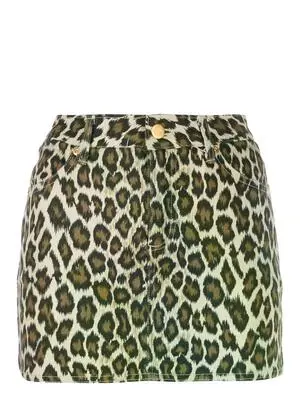 JEAN PAUL GAULTIER 1989 Cheetah Print Mini Skirt - Neutrals