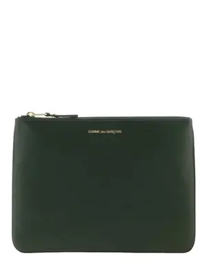 Comme Des Garçons Leather Pouch - Green