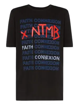 Faith Connexion X Ntmb Logo Cotton T-shirt - Black