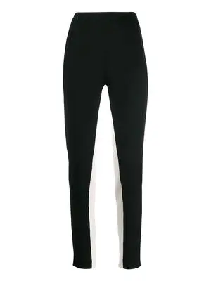 Stella McCartney Skinny Trousers With Side Stripes - Black