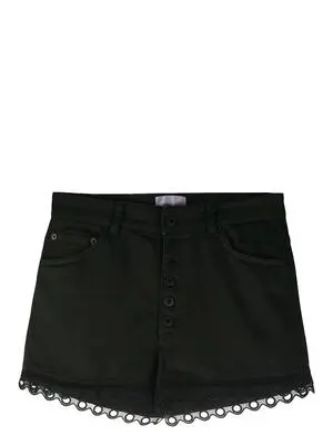 DONDUP Eyelet Denim Shorts