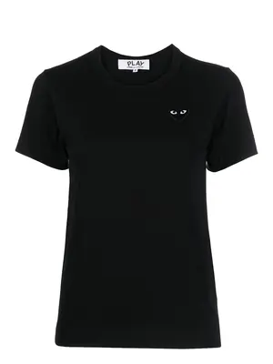 Play Comme Des Garcon Heart Logo T-shirt - Black