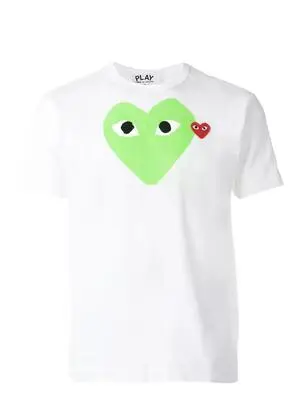 Play Comme Des Garcon Graphic Print T-shirt - White
