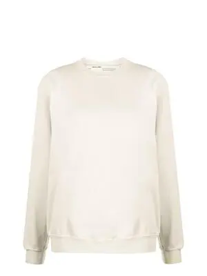 Off-White Diagonal Stripes Oversized Sweatshirt - Neutrals