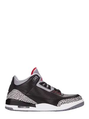 JORDAN 3 Retro Cement Sneakers - Black