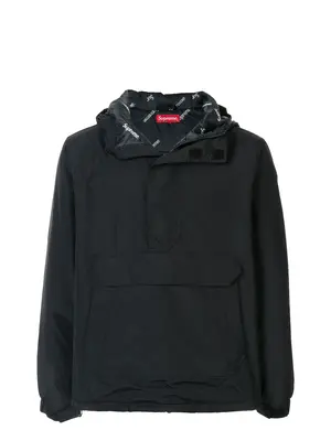 Supreme Half-zip Hooded Windbreaker Black