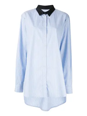 MACGRAW Truth Striped Shirt - Blue