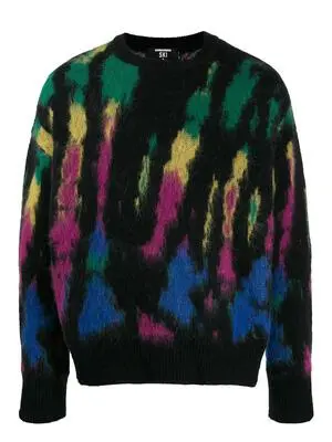 DSQUARED2 DSQUARED2 Multicolor Pattern Wool Blend Jumper