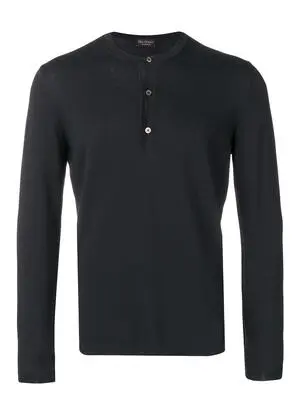 DELL'OGLIO Button-Up Knitted Jumper