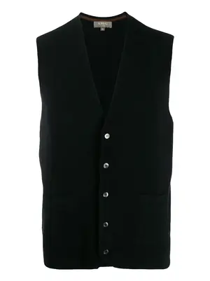 N.peal The Chelsea Milano Waistcoat - Black