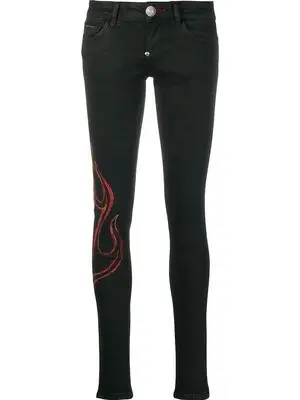 PHILIPP PLEIN Flame Skinny Jeans