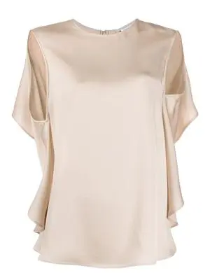 STELLA MCCARTNEY Open Back Draped Blouse