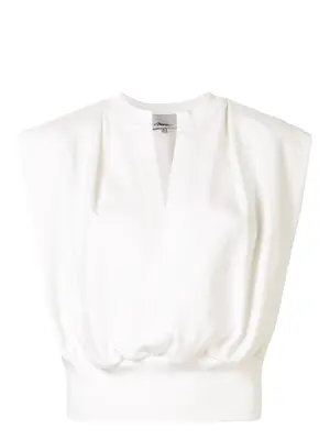 3.1 Phillip Lim French Terry Sleeveless Top - White