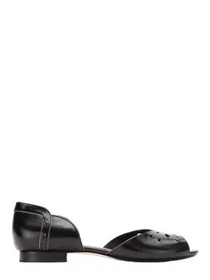 STUDIO CHOFAKIAN Leather Ballerinas - Black