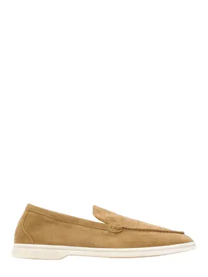SCAROSSO Almond Toe Loafers - Neutrals