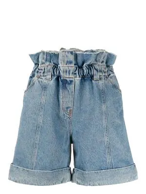 PHILOSOPHY DI LORENZO SERAFINI Paperbag Denim Shorts