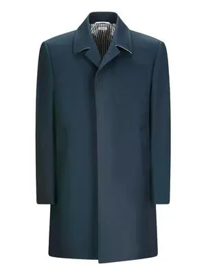 Thom Browne Mac Bal Collar Overcoat - Blue