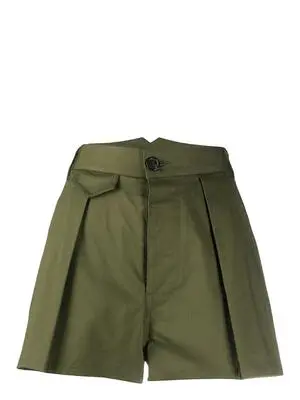 Dsquared2 High-rise Pleated Shorts - Green