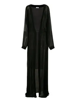 AMIR SLAMA Silk Kaftan - Black