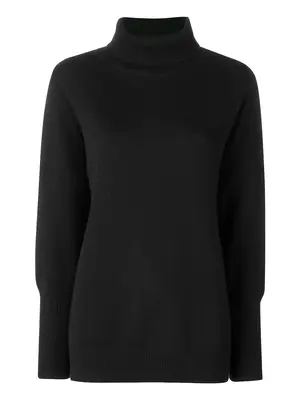 Chinti & Parker Relaxed Cashmere Polo - Black