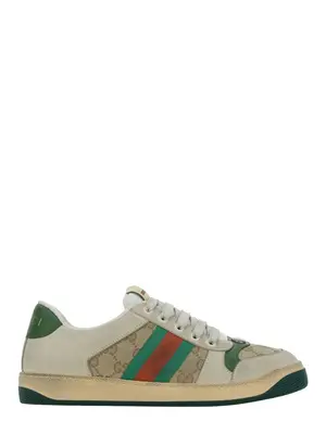 Gucci Gucci Screener Leather Sneakers Neutrals