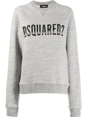 Dsquared2 Logo Print Sweatshirt - Grey