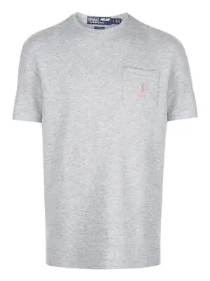PALACE X Ralph Lauren Waffle Pocket Tee - Grey