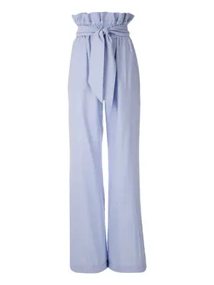 OLYMPIAH Laurier Paperbag Waist Trousers - Blue