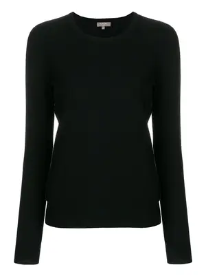 N.peal Cashmere Round Neck Jumper - Black