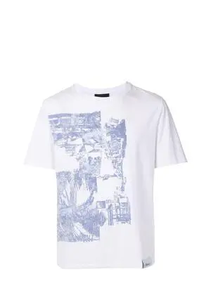 3.1 PHILLIP LIM Postcard Print Cotton Sweatshirt