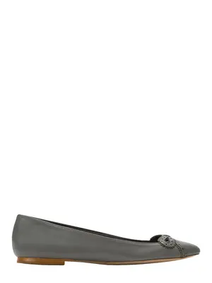 STUDIO CHOFAKIAN Leather Ballerinas - Grey