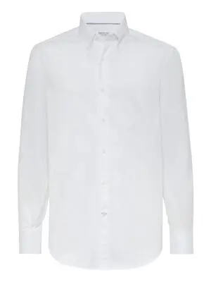 Brunello Cucinelli Button-down Cotton Shirt - White