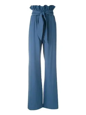 OLYMPIAH Laurier Paperbag Waist Trousers - Blue