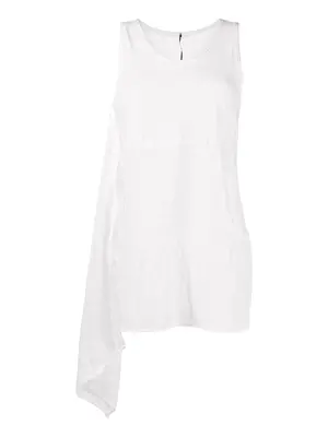 Masnada Draped Panel Tunic - White